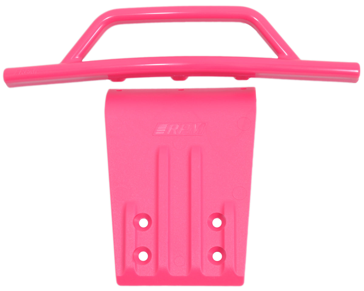 RPM RC Products RPM80957 Front Bumper and Skid Plate, Pink, for Traxxa ...